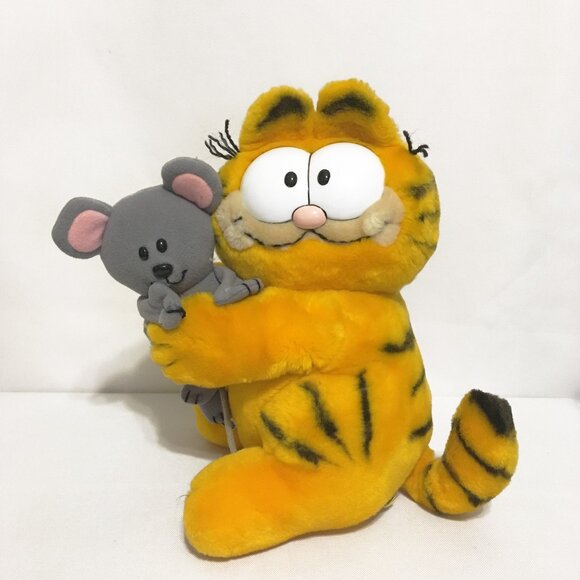 Garfield | Toys | Vintage Garfield With Squeak Mouse Plush Tall | Poshmark
